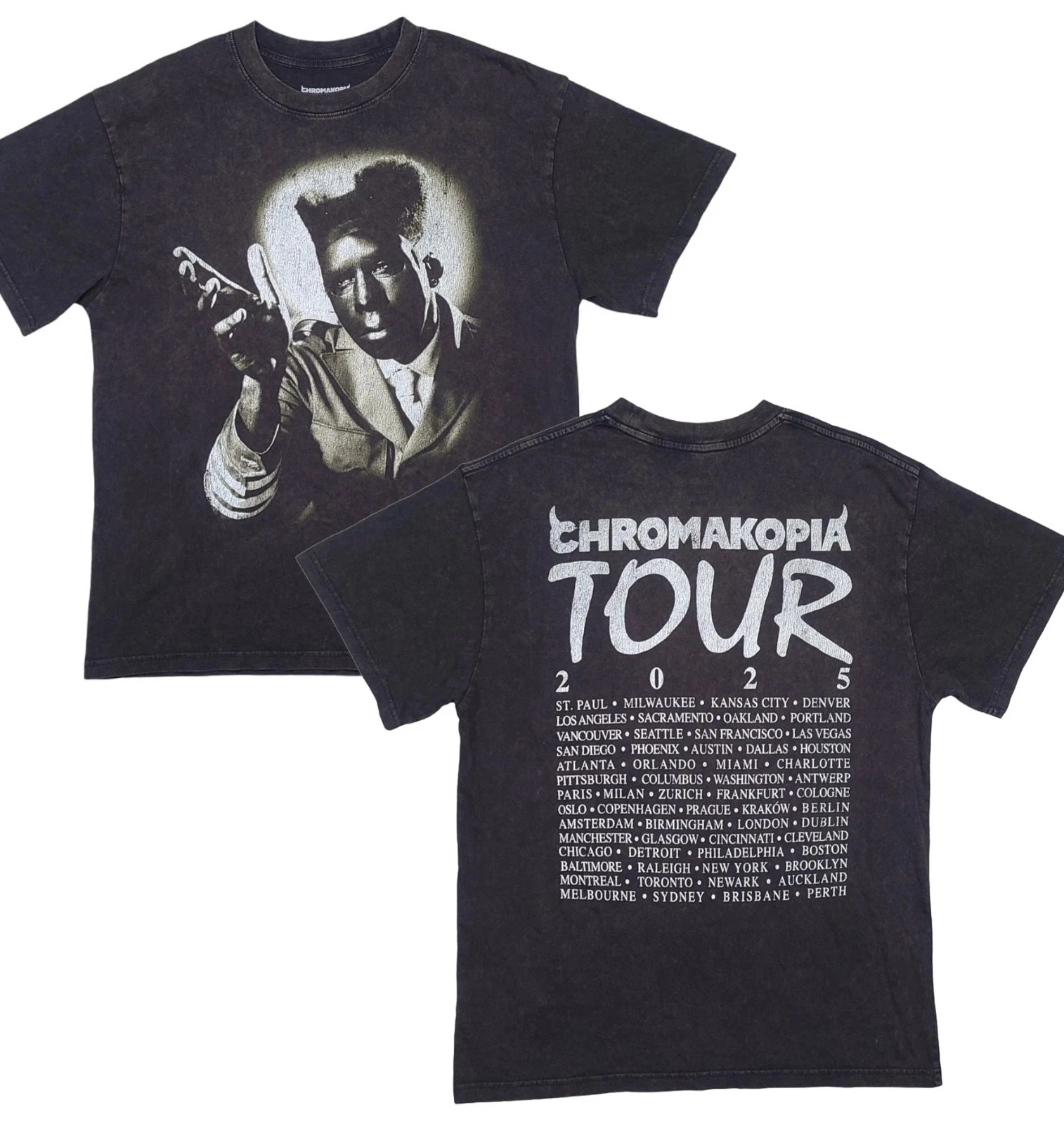 Kiloa Tyler The Creator Chromakopia 2025 World Tour Tee Shirt - Walmart.com