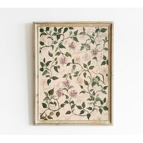 Kiloa Vintage Botanical Pattern Poster Cottagecore Tapestry Wall Art ...