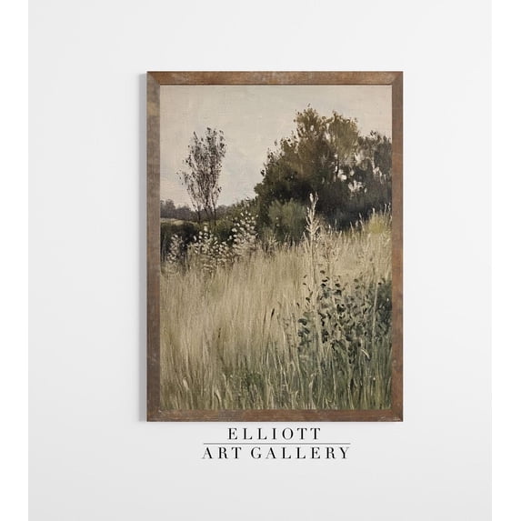 Kiloa Vintage Cottage View Poster Cottage Landscape Farmhouse Decor ...