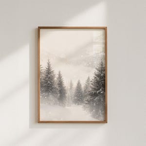 Kiloa Winter forest poster, nature photography of a winter landscape ...