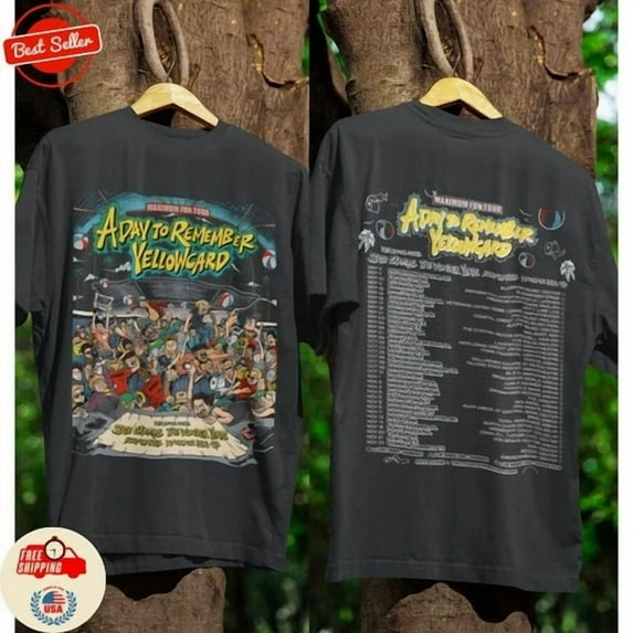 Kiloa Yellowcard Tour 2025 Maximum Fun Tour A Day to Remember Concert T ...