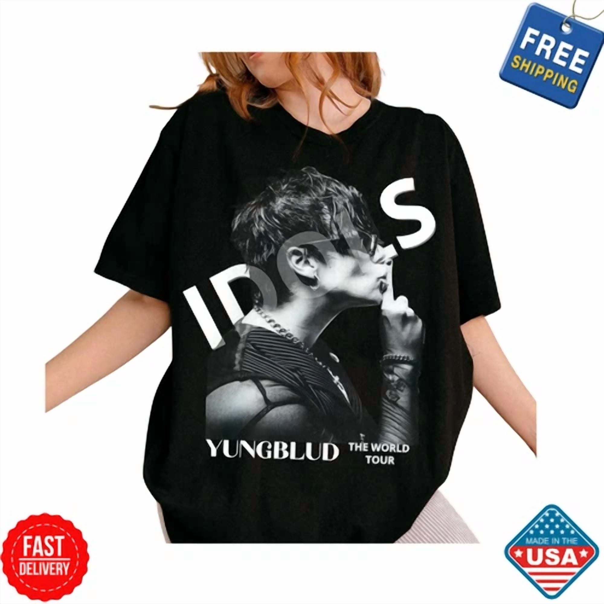 Kiloa Yungblud Fan Shirt, IDOLS the World Tour 2025 Graphic Tee ...