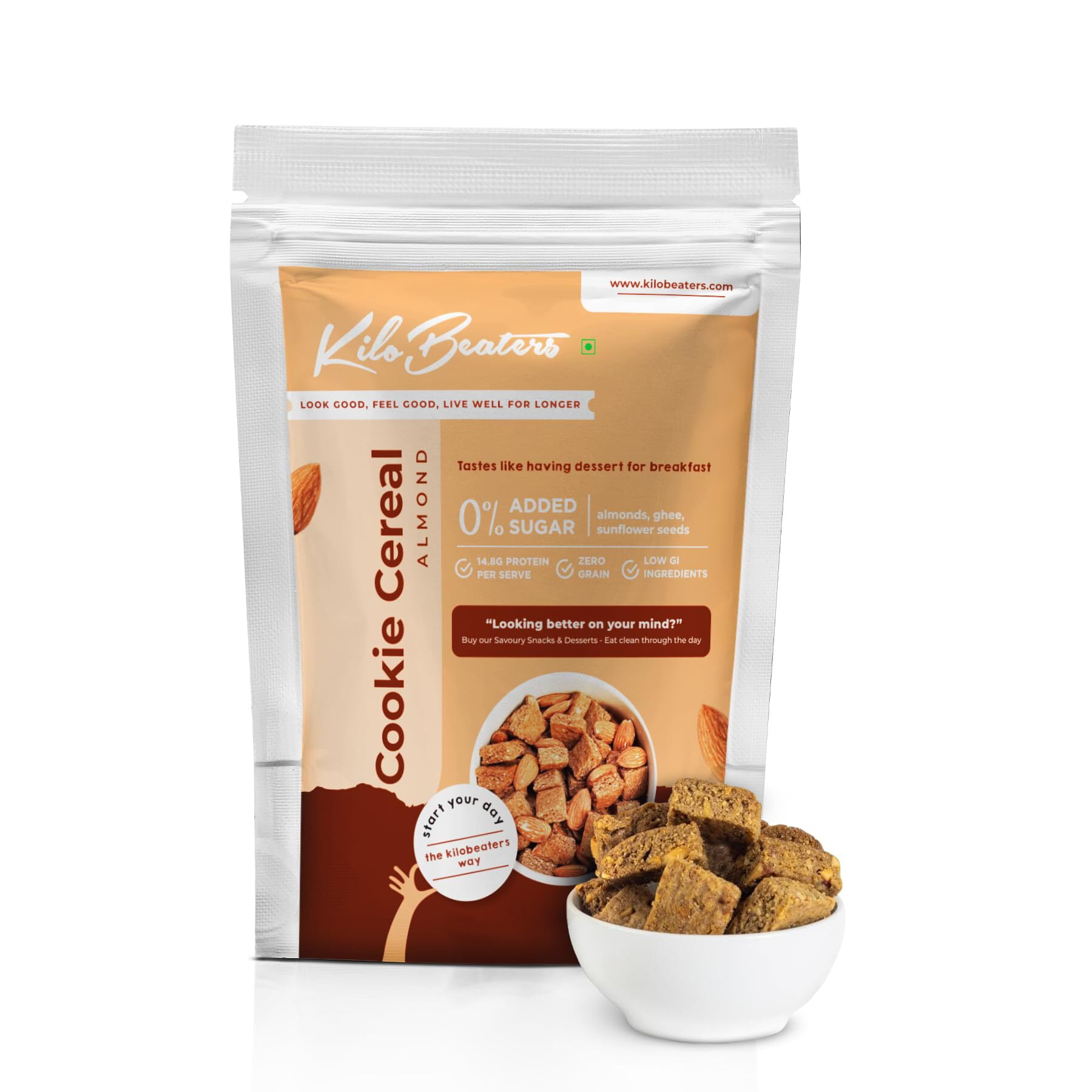 Kilobeaters High Protein Almond Cookie Cereal Made With Almond Flour ...