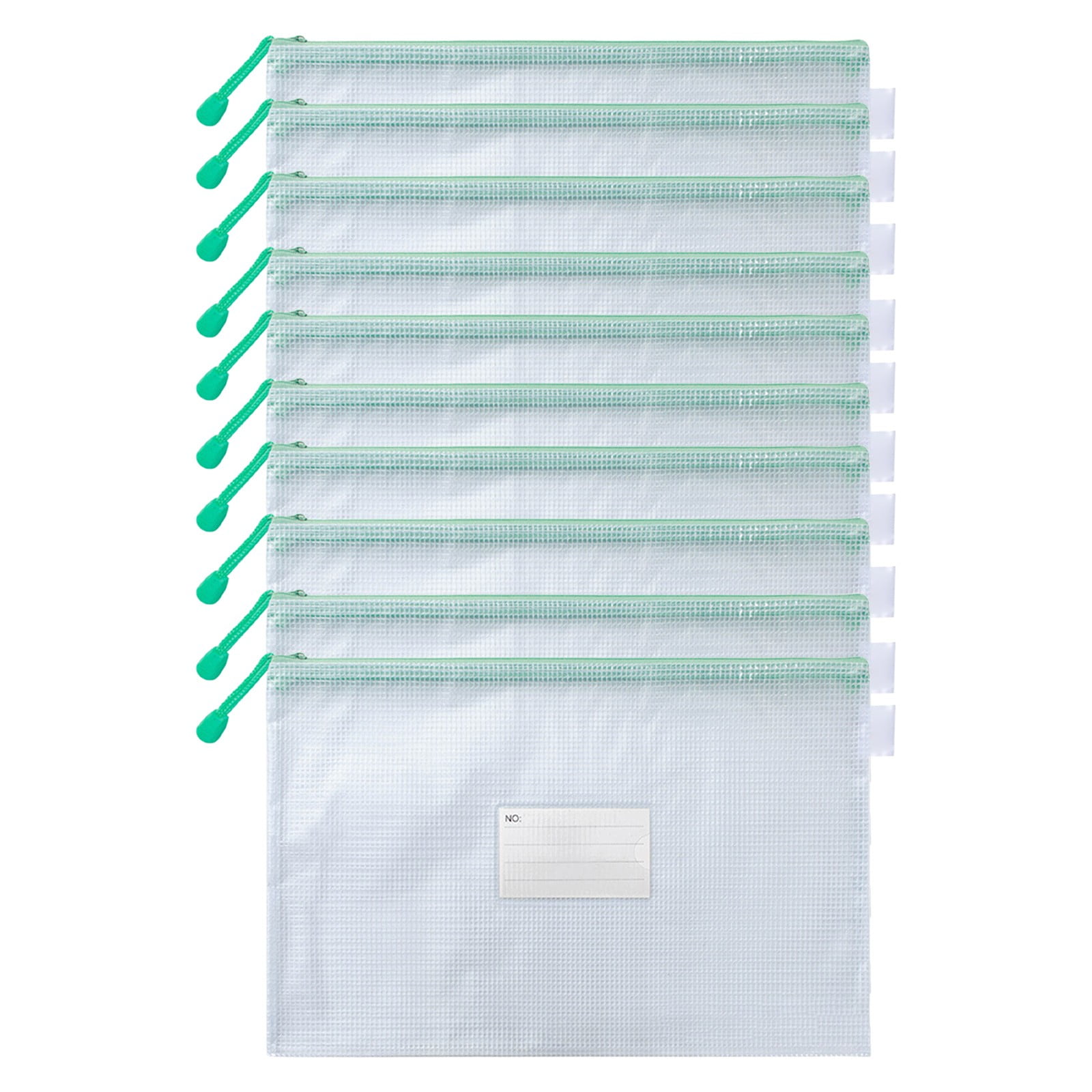 Kilougeis Clearance Sale Discount Offer Mesh Zipper Pouch A4 10 Pack ...