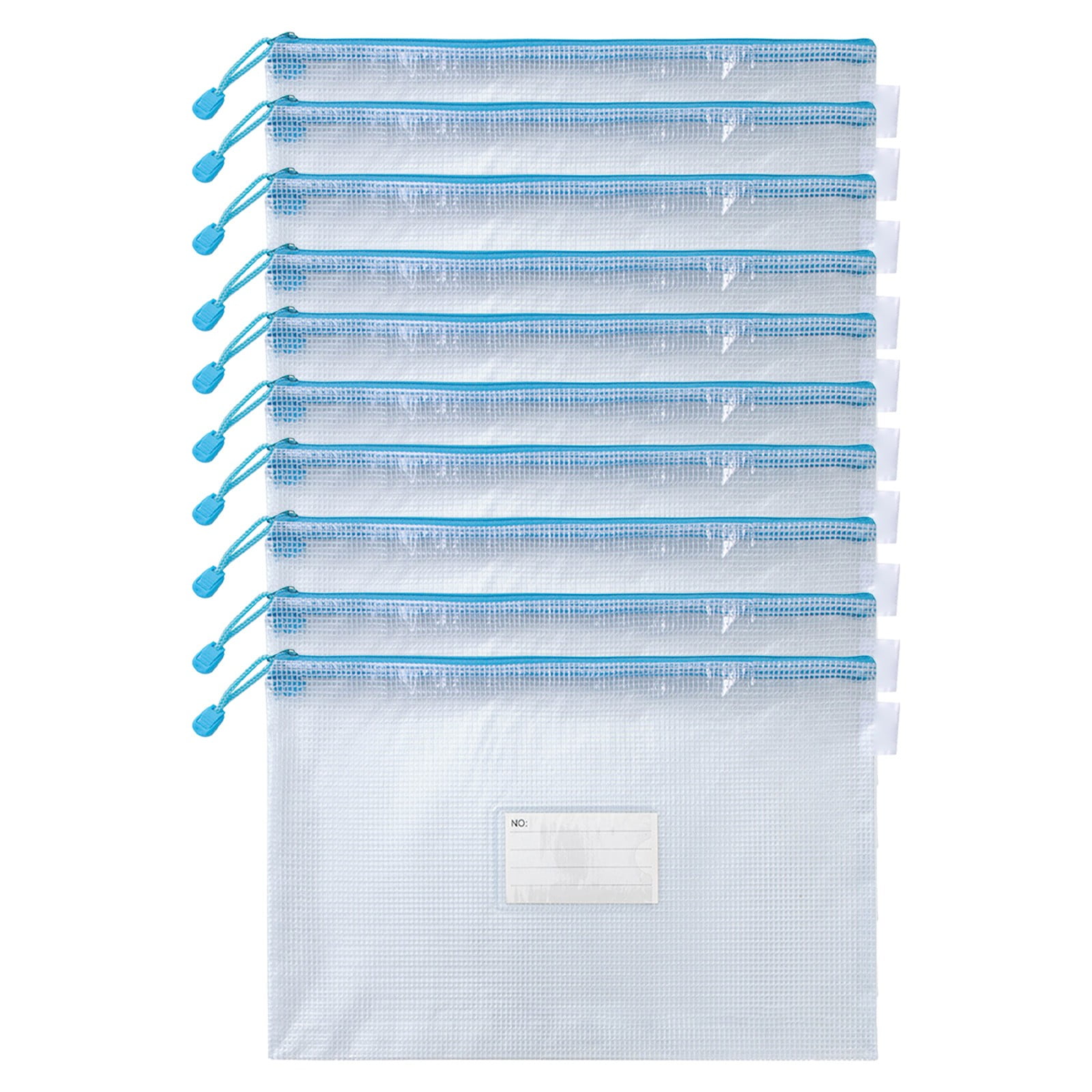Kilougeis Clearance Sale Discount Offer Mesh Zipper Pouch A4 10 Pack ...