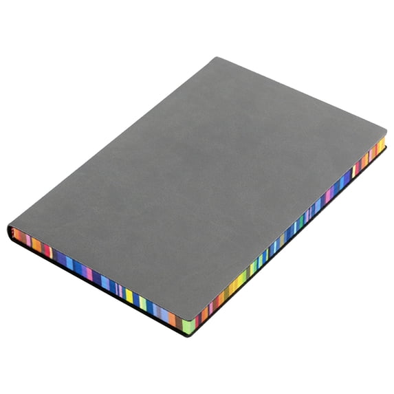 Kilougeis Under $5 Leather Notebook with Rainbow Edge,Daily Journaling ...