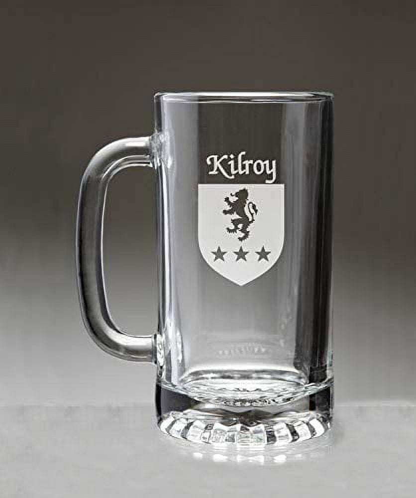 Kilroy Irish Coat of Arms Glass Beer Mug (Sand Etched) - Walmart.com