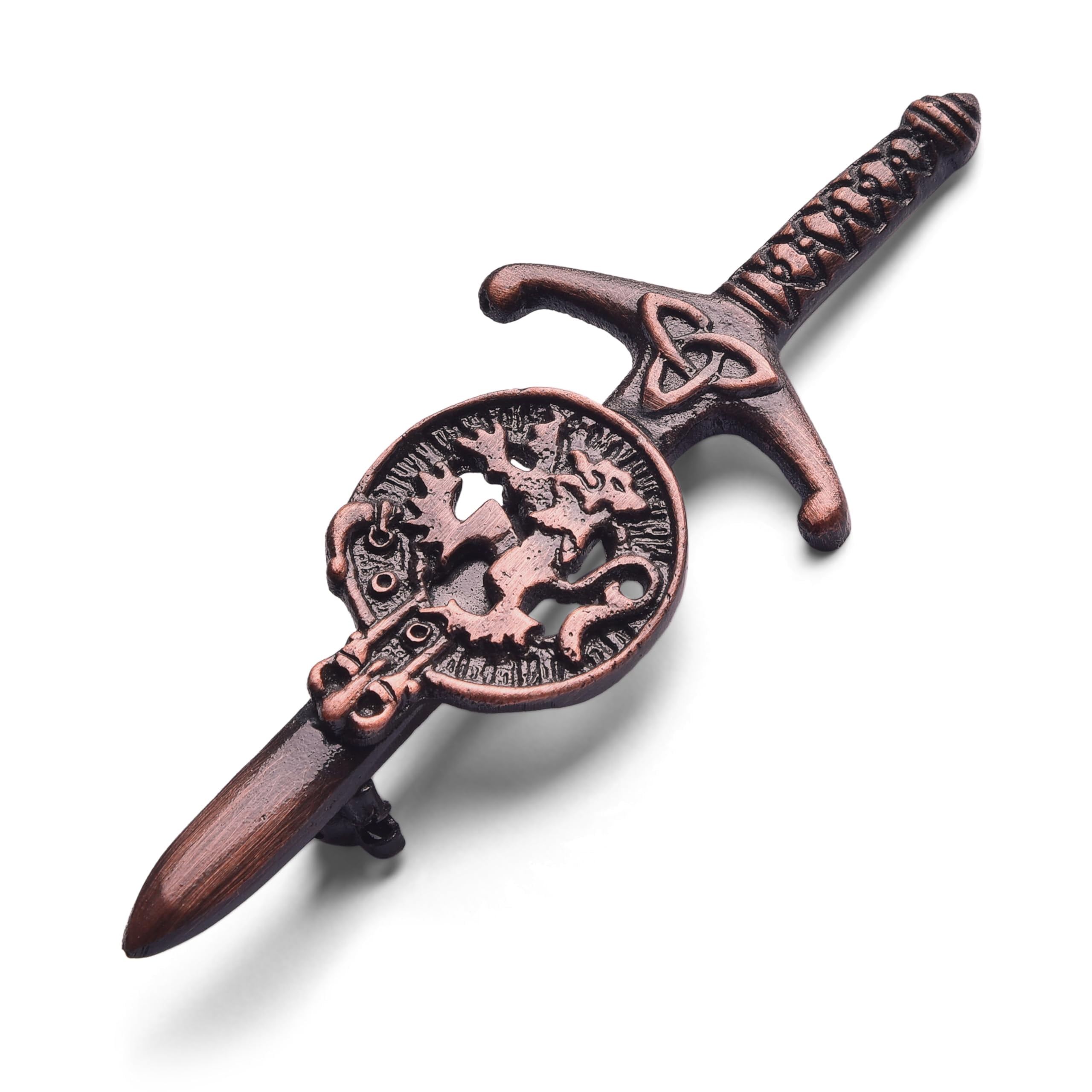 Kilt Emporium Rampant Lion Kilt Pin, Rust Free Metal Brass, 4 inches ...