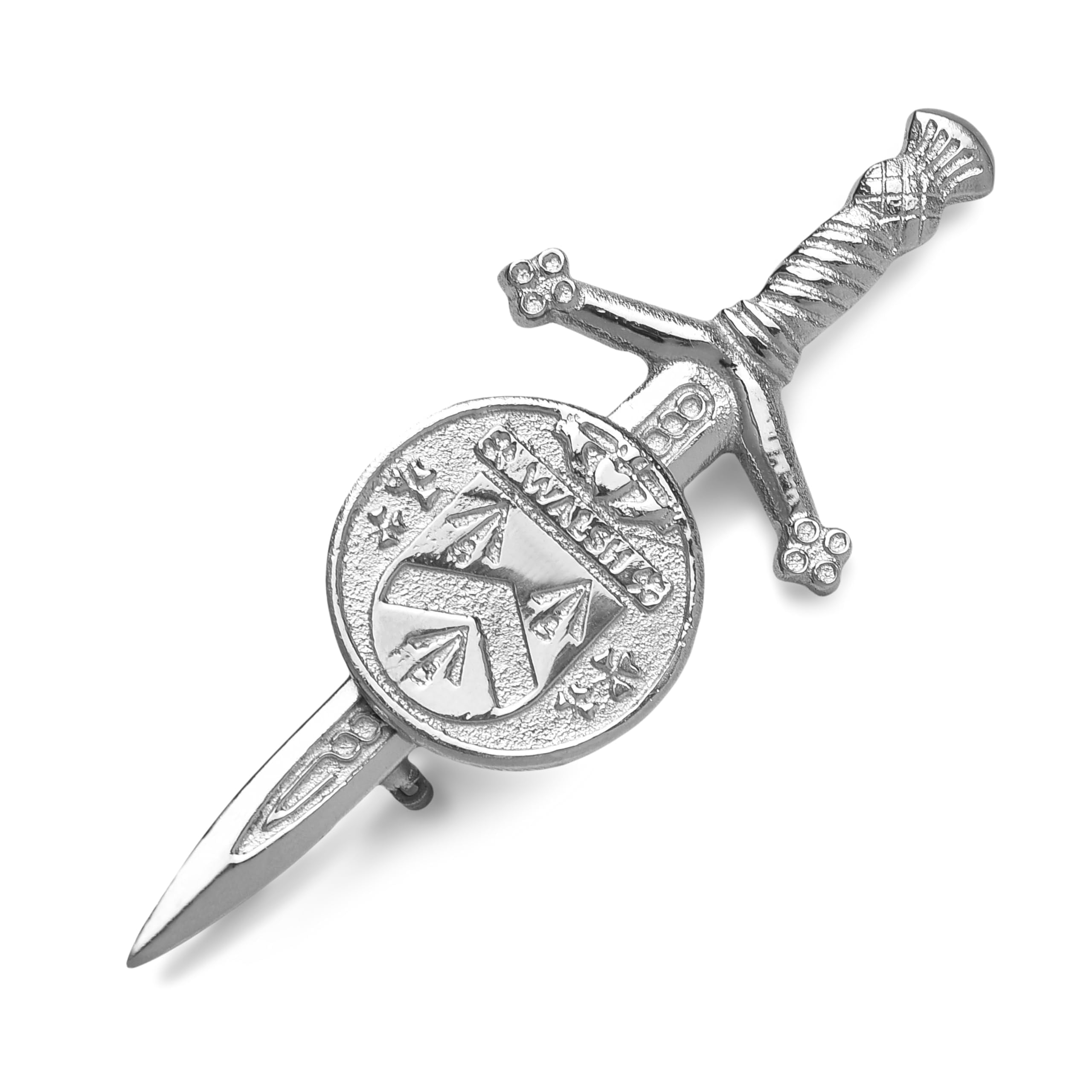 Kilt Emporium Walsh Irish Coat of Arms Disk Kilt Pin - Walmart.com