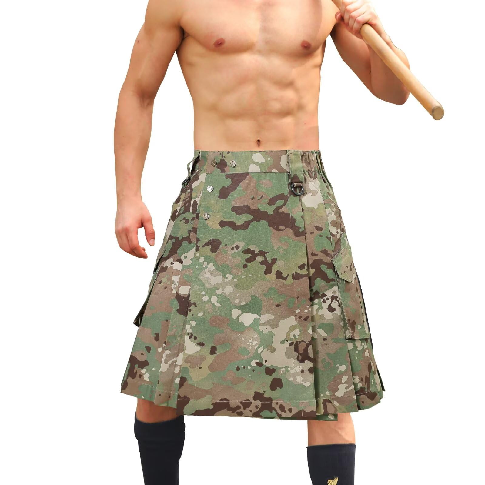 Kilt for Men Camo Utility Kilt Waterproof Tactical Kilt Irish Scottish ...