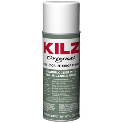 Kilz 13 OZ Aerosol White Odorless Interior Sealer Primer, Latex/Oil ...