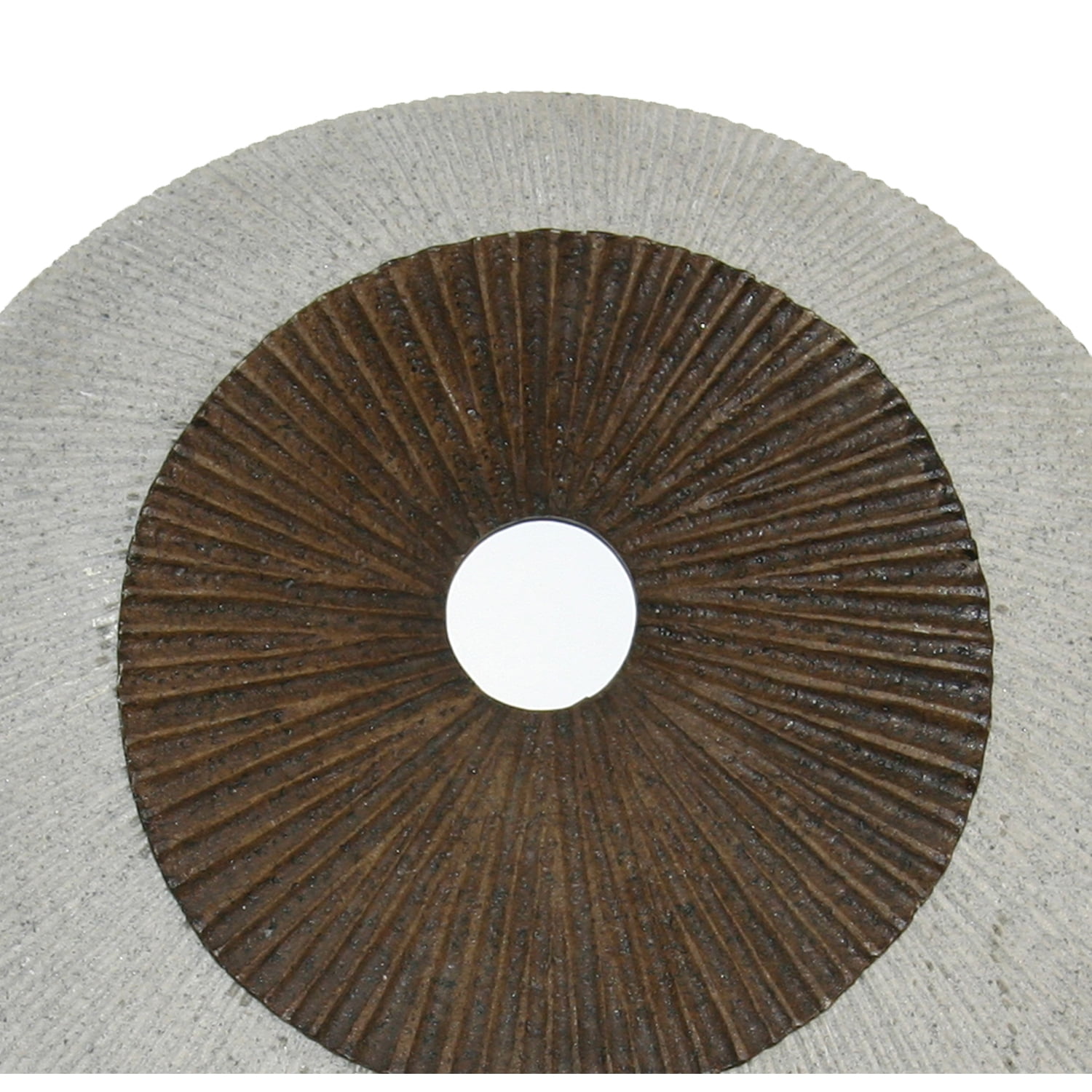 Round and Ribbed Double Layer Sandstone Wall Art, Small, Brown and Gray ...