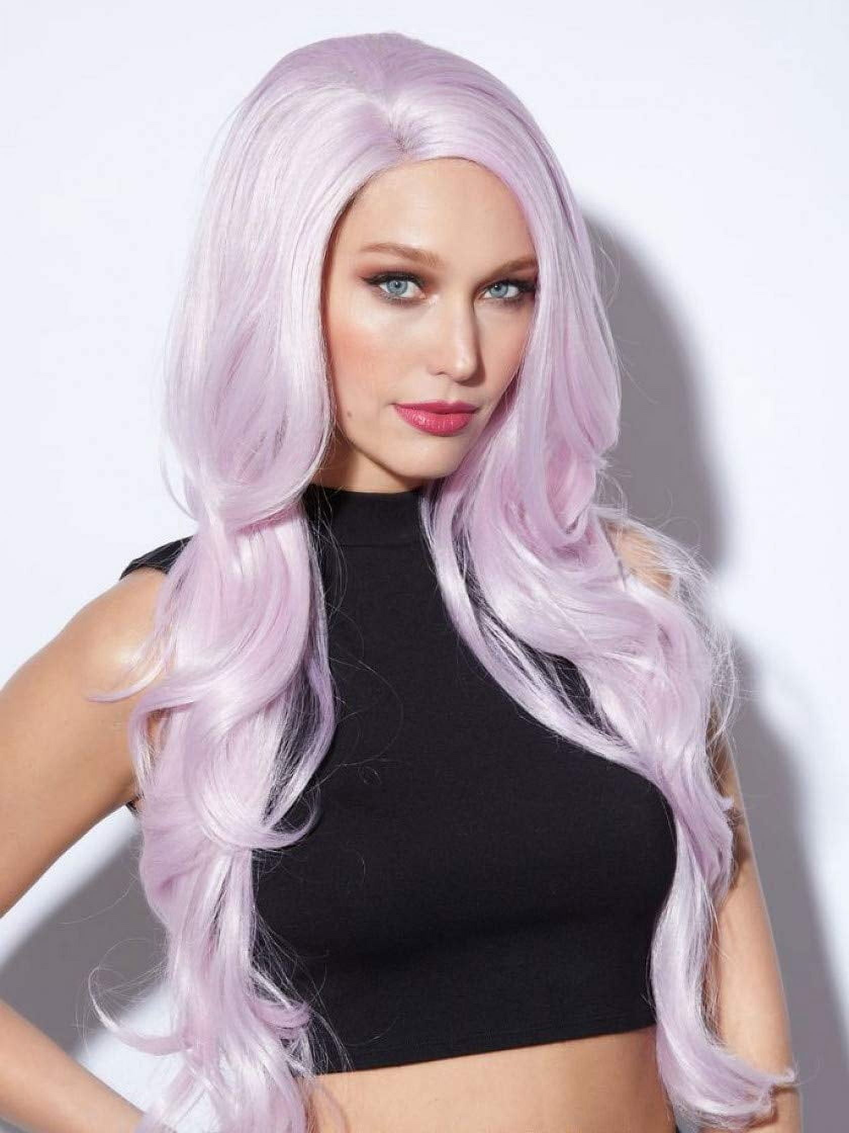 Kim Blush Wig Color Periwinkle - Sepia Wigs 26" Long Wavy Lace Front ...