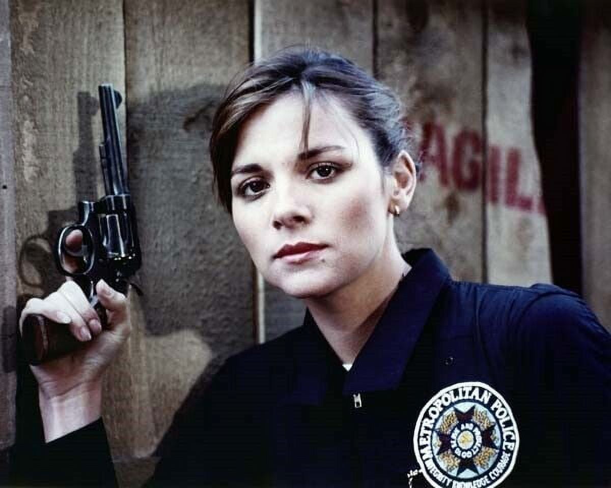 Kim Cattrall in police uniform holding gun 1984 Police Academy 24x30 ...