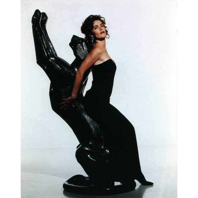 Kim Delaney Leaning Pose in Black Dress Gown Photo Print (24 x 30 ...