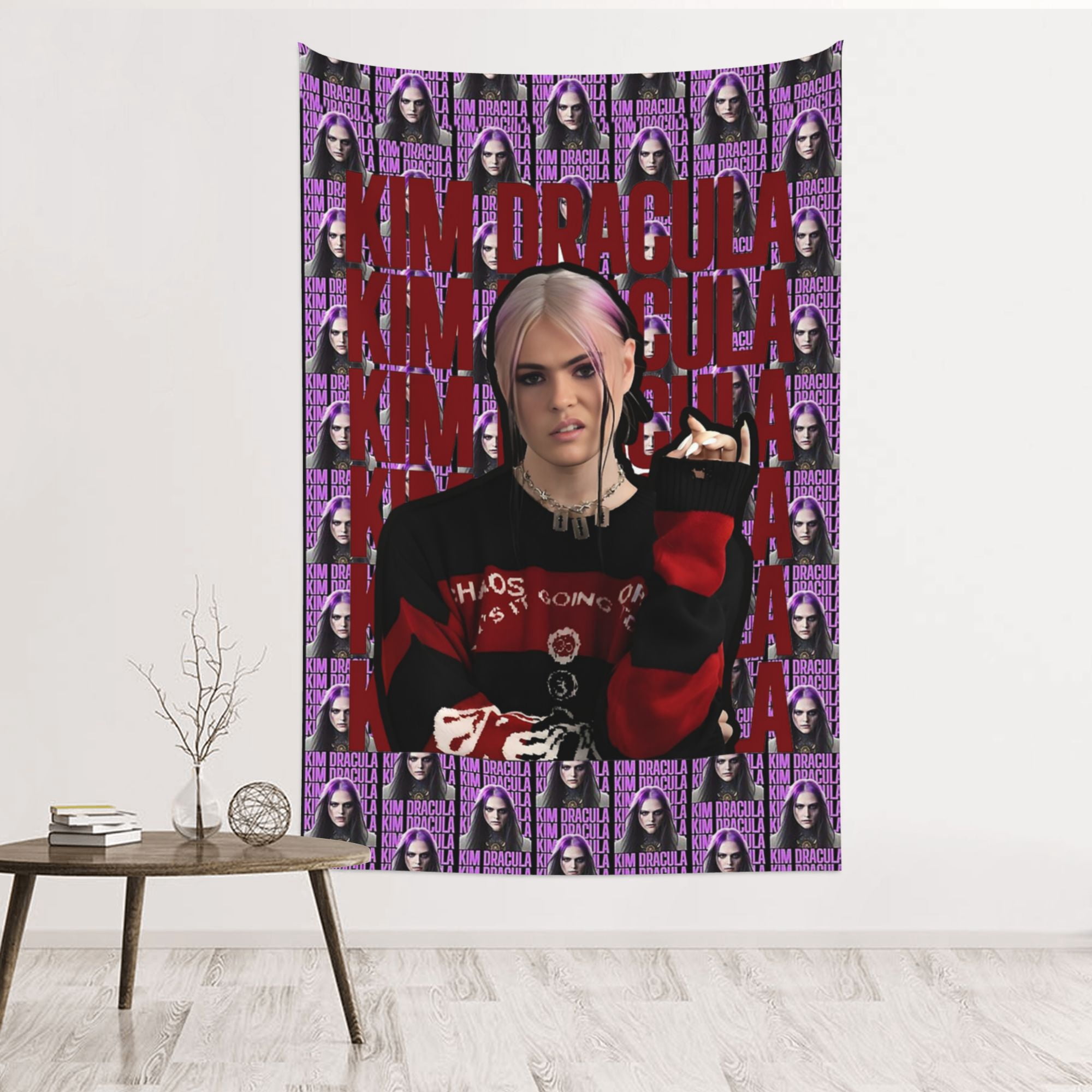 Kim Dracula Tapestry Banner 60X40 inch Decor Art Tablecloth Wall ...
