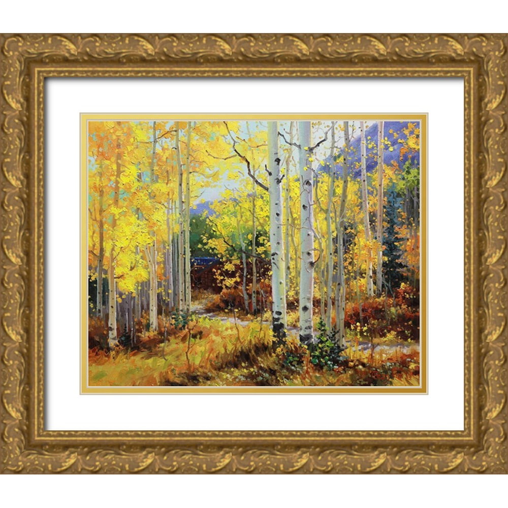 Kim, Gary 24x20 Gold Ornate Wood Framed with Double Matting Museum Art ...