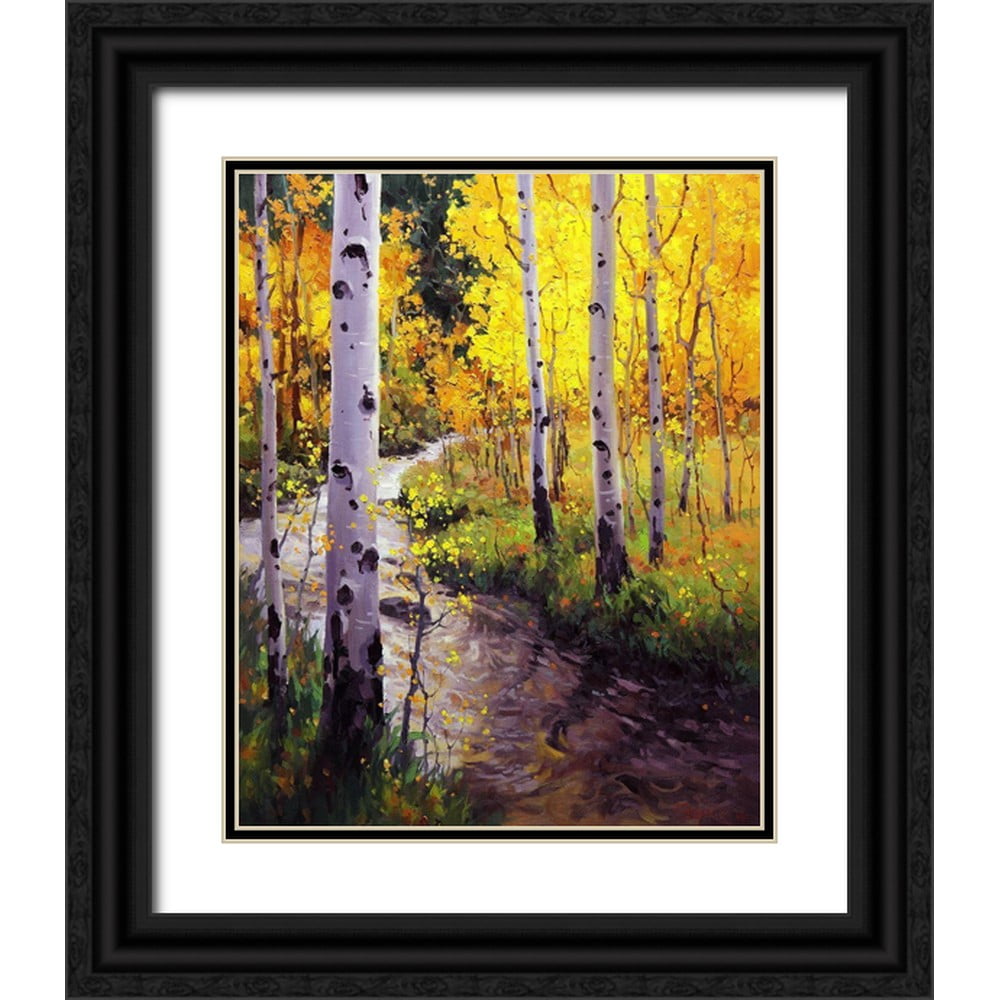 Kim, Gary 26x32 Black Ornate Wood Framed with Double Matting Museum Art ...