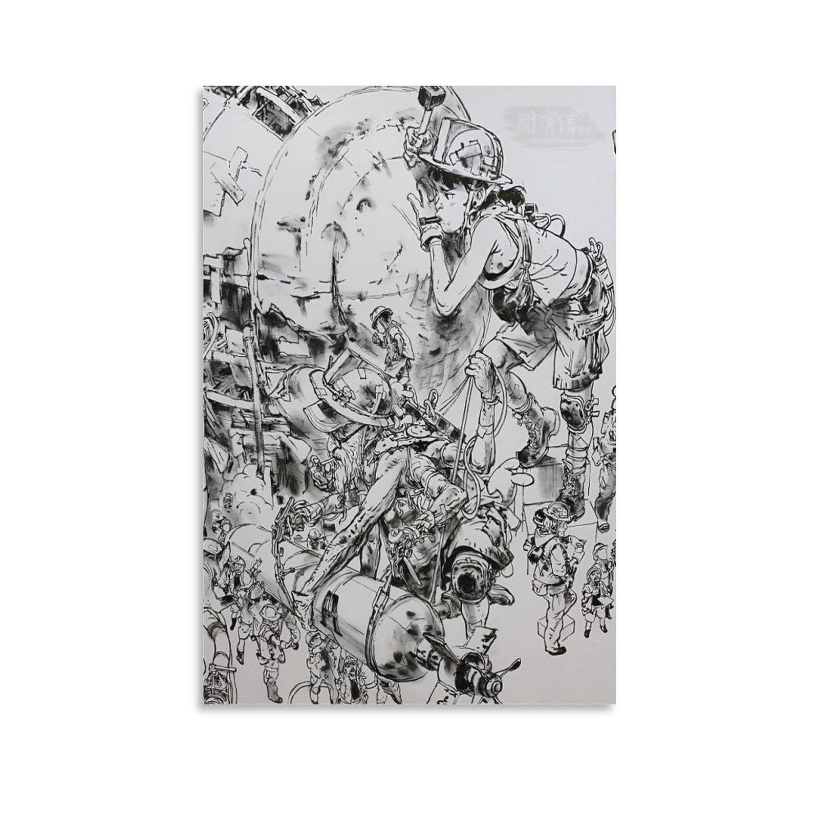 Kim Jung-Gi Korean Famous Illustration Comic Sketch Poster Art Poster ...