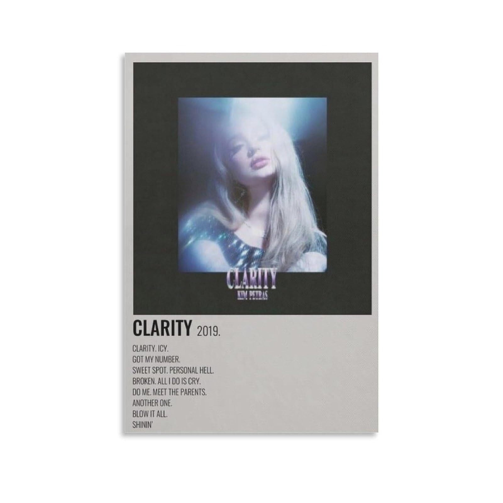 Kim Petras Clarity Canvas Poster Bedroom Decoration Landscape Office ...