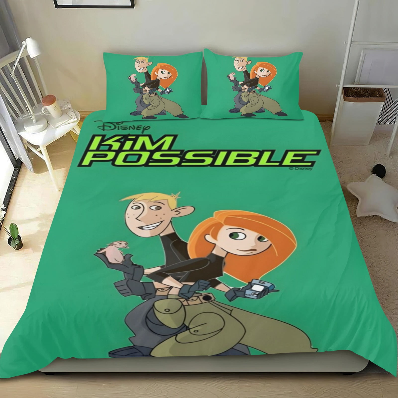 Kim Possible Comforter Set for Kids Teens Girls Boys,3Pcs Bedding Set ...