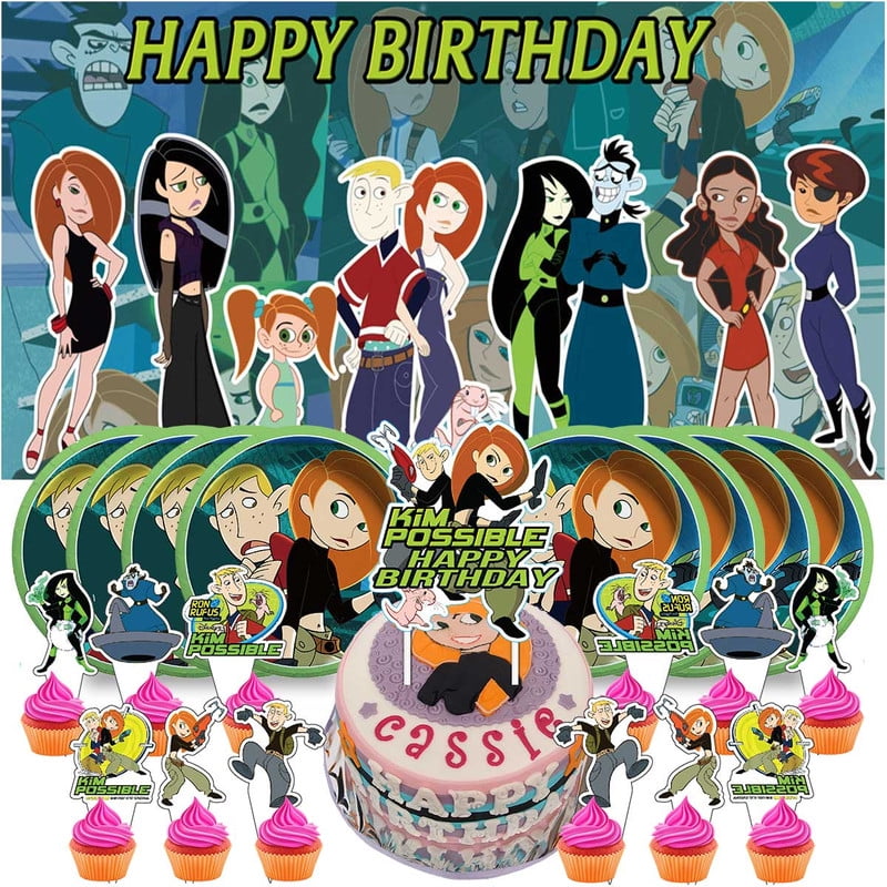 Kim Possible Decor Plates Party Supplies Decorations Backdrop ...