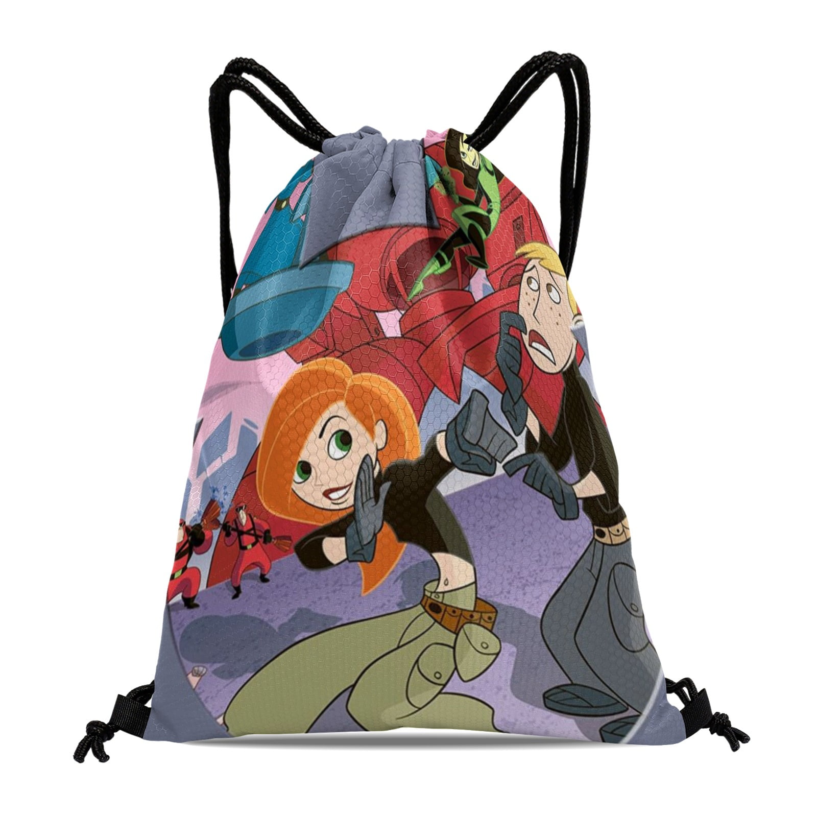 Kim Possible Gym Drawstring Backpack:Waterproof, perfect for hiking ...
