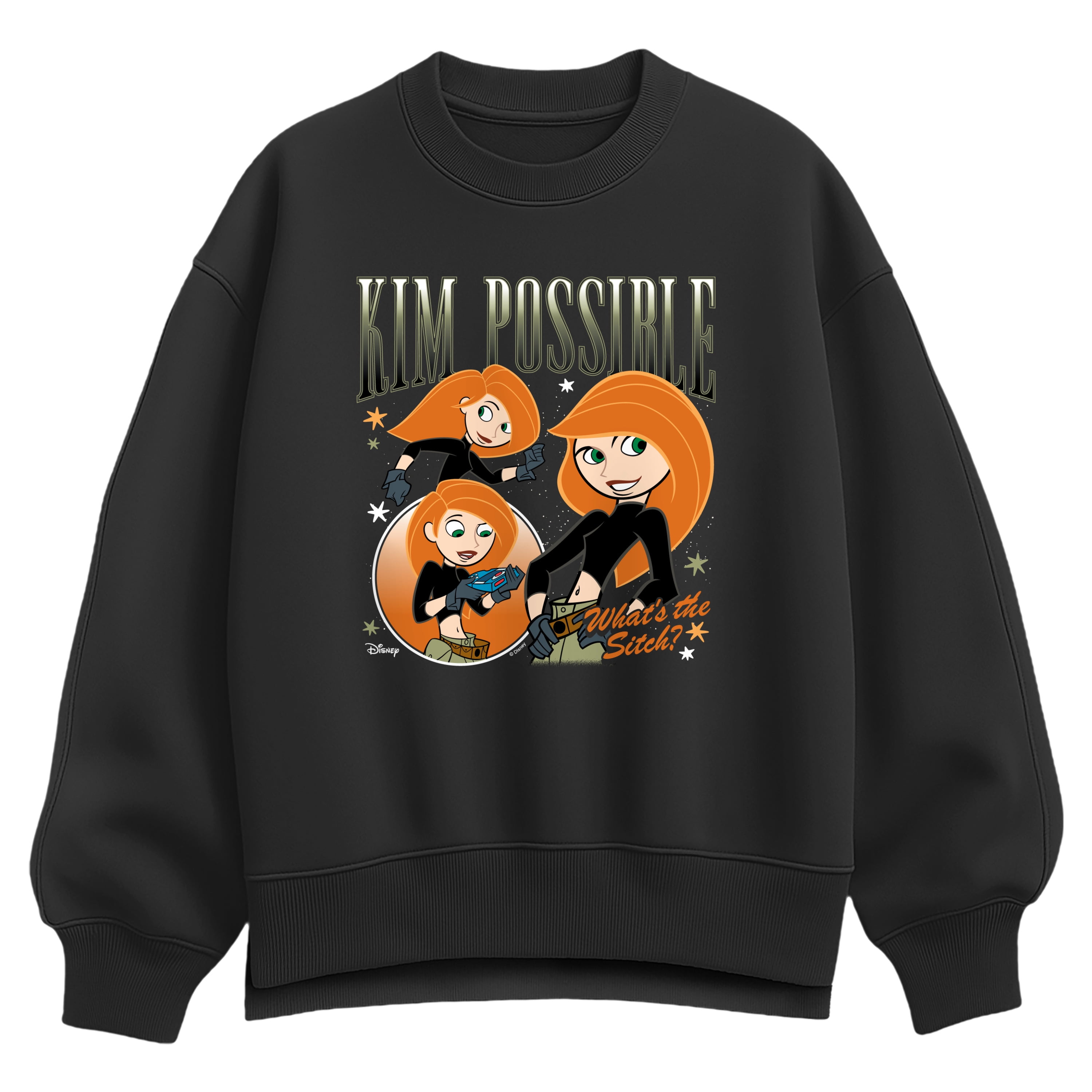 Kim Possible - Kim Bootleg - Women's Oversized Fleece Crew Sweatshirt ...