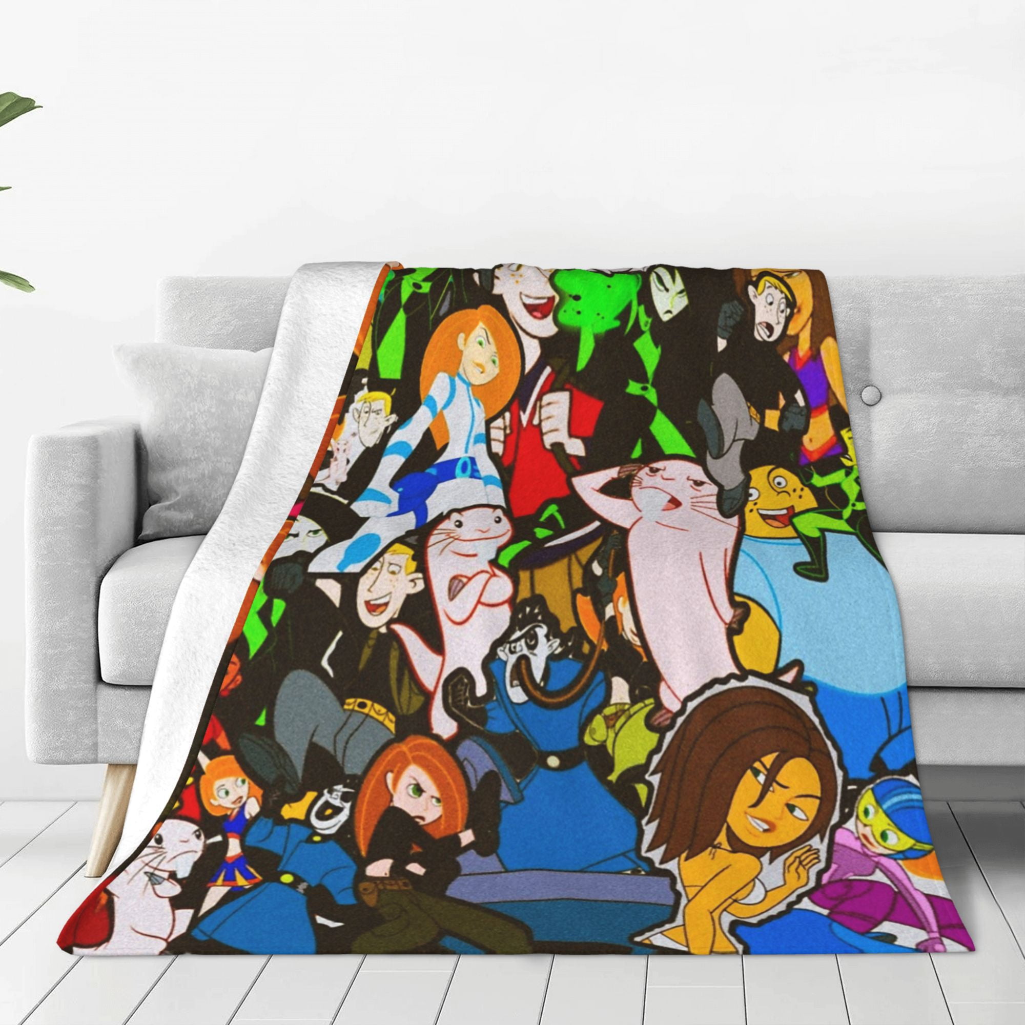 Kim Possible Throw Blanket Soft Plush Travel Blanket For Bedroom Living ...