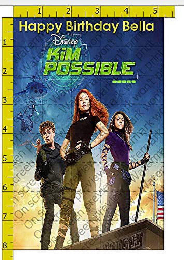 Kim Possible the Movie Image Edible Frosting Cake Topper 1/4 sheet ...