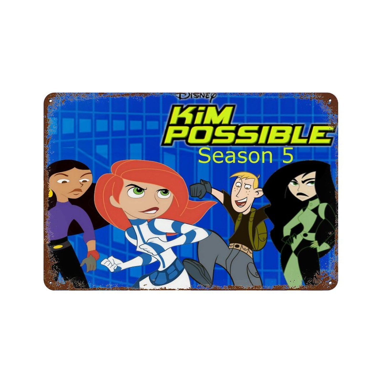 Kim Possible-theme Metal Sign，Personalized Metal Sign Wall Decor for ...