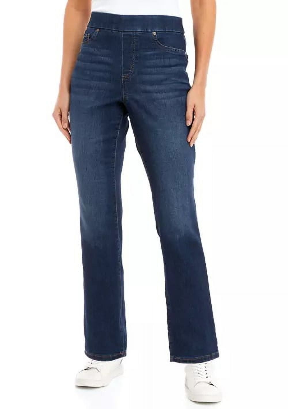 Kim Rogers COASTAL WASH Pull On Tummy Control Stretch Denim Jeans, US ...