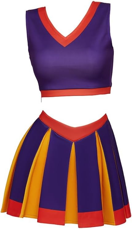 Kim Shego Cheerleader Dress Uniform Sportswear Top and Skirt Set High ...