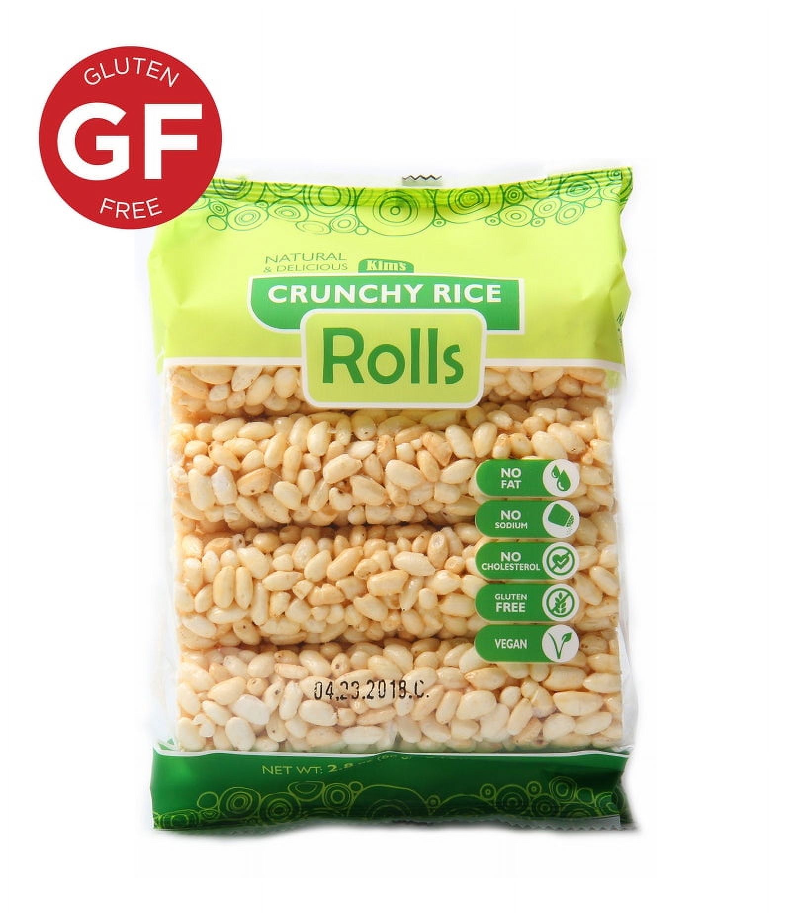 Kim’s Magic Pop Crunchy Rice Rolls | 12 Bags | 8 Rolls Each | Gluten ...