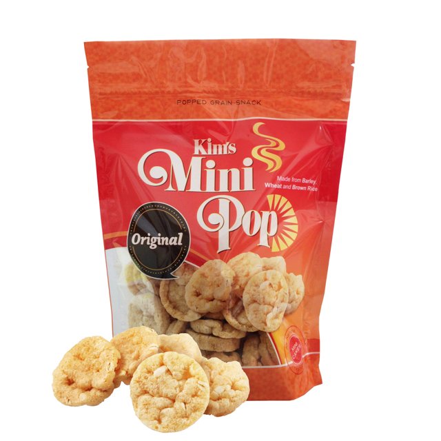 Kim's Mini Pop Freshly Popped Rice Crisps | Keto, Vegan | 12 Bags | Low ...