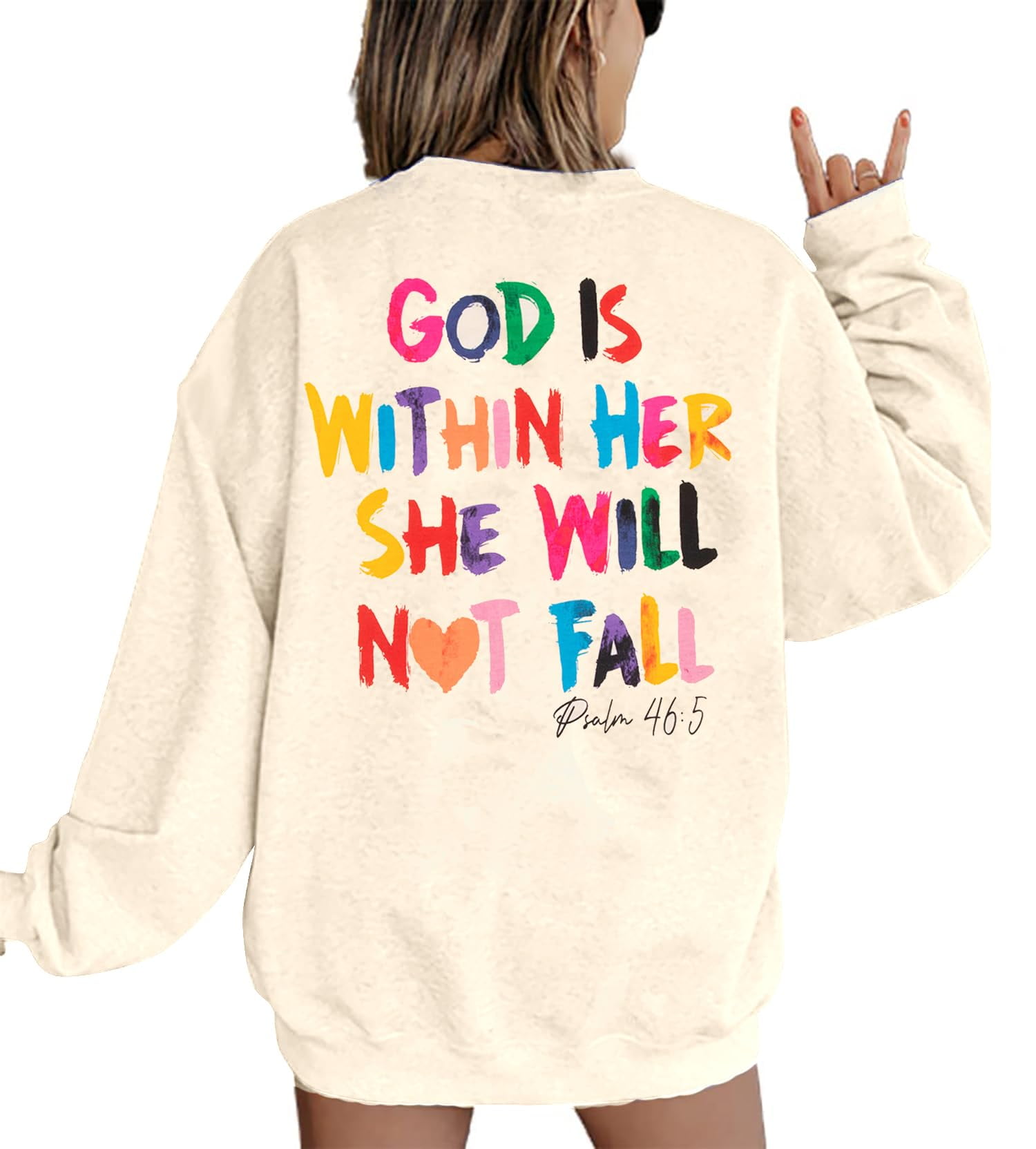 KimSoong Christian Sweatshirt Women Bible Verse Pullover Christian God ...