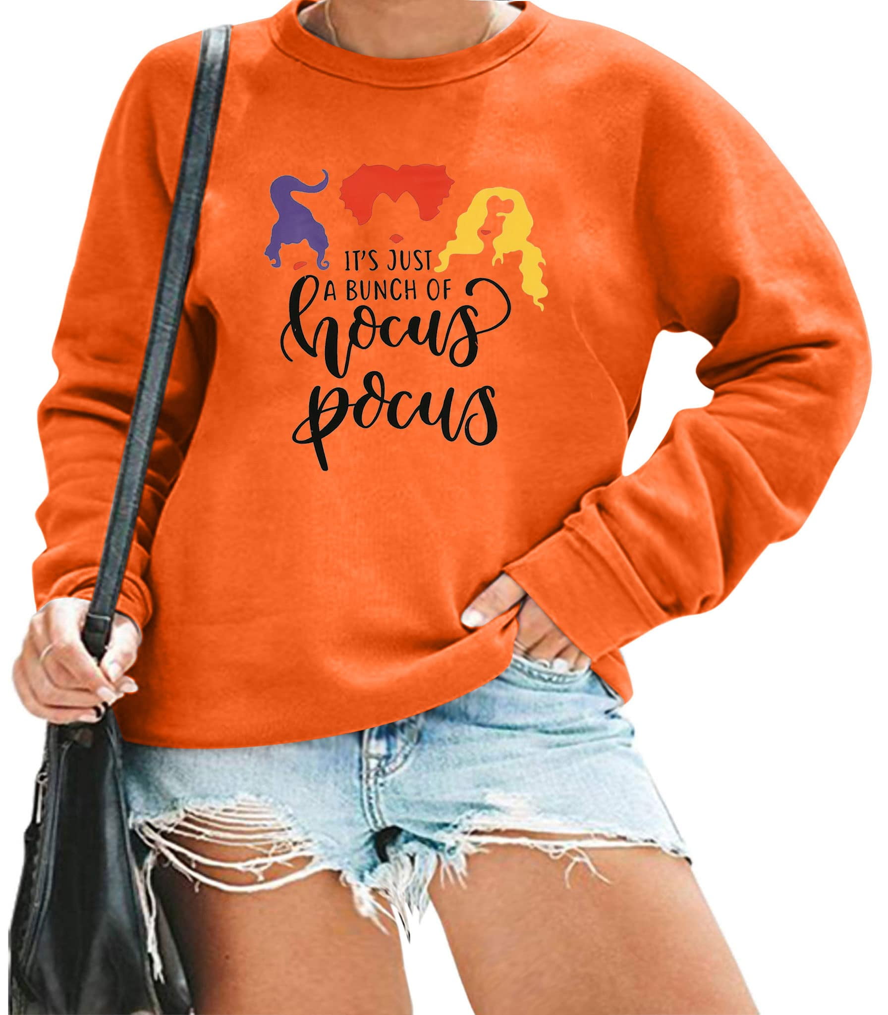 KimSoong Halloween Plus Size Sweatshirt Women It's Just a Bunch of ...