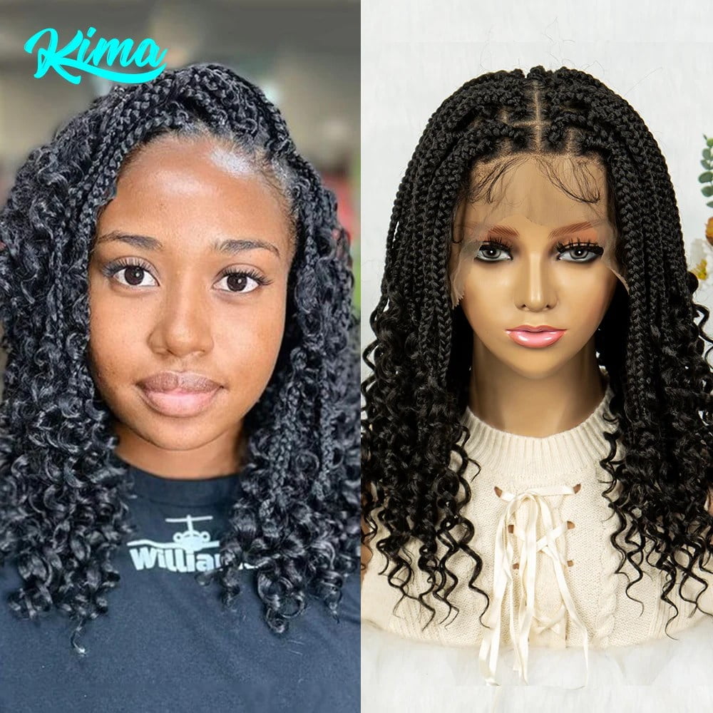 Kima Short Synthetic Box Braided Wigs - Walmart.com