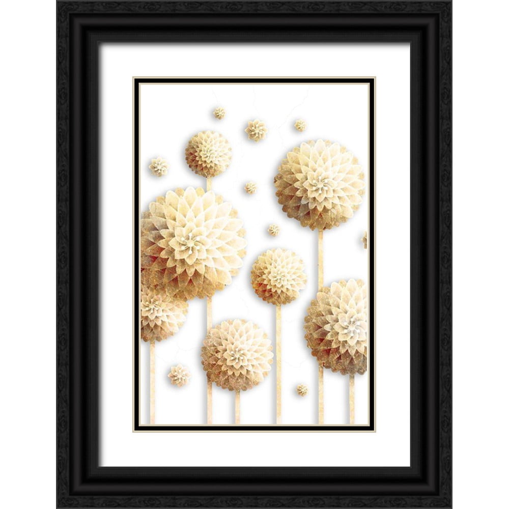 Kimberly, Allen 11x14 Black Ornate Wood Framed with Double Matting ...