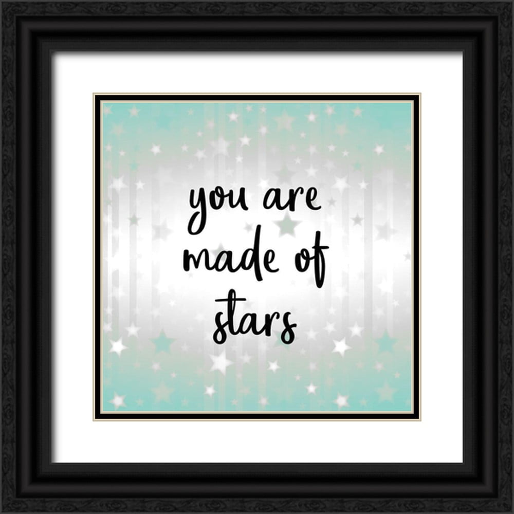 Kimberly, Allen 12x12 Black Ornate Wood Framed with Double Matting ...