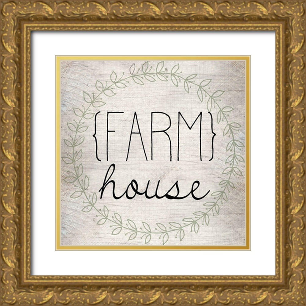 Kimberly, Allen 12x12 Gold Ornate Wood Framed with Double Matting ...