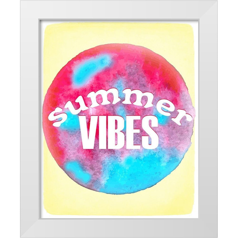 Kimberly, Allen 12x14 White Modern Wood Framed Museum Art Print Titled - Summer Vibes - Walmart.com