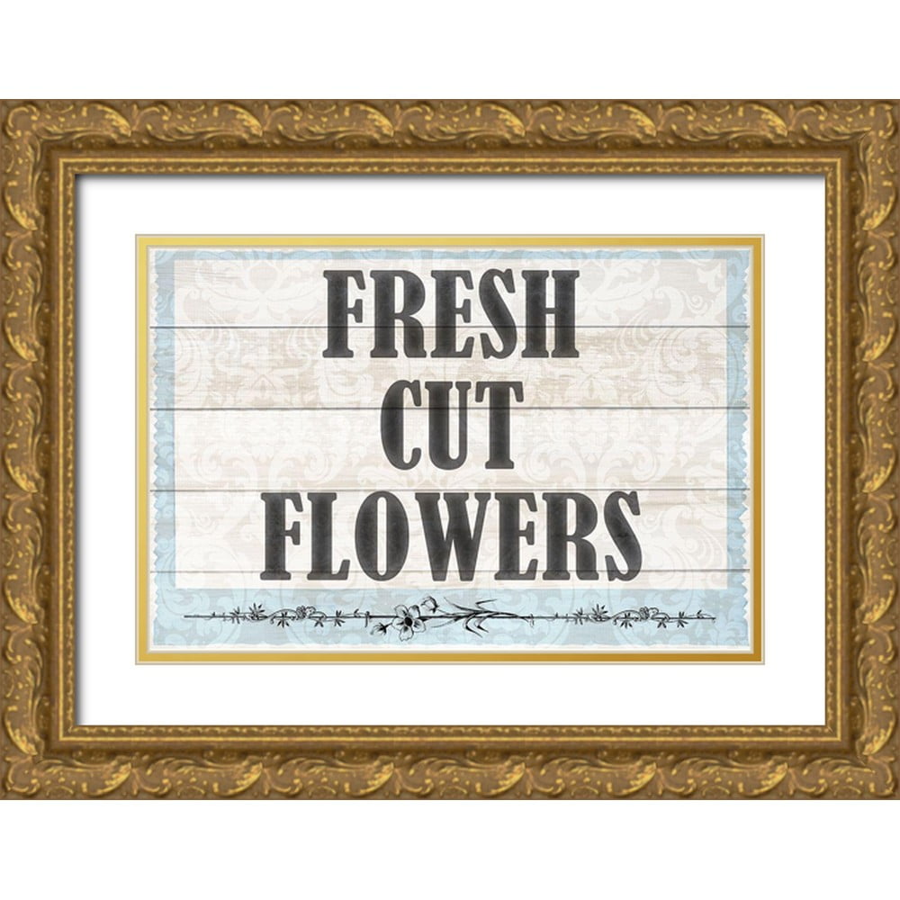 Kimberly, Allen 14x11 Gold Ornate Wood Framed with Double Matting ...