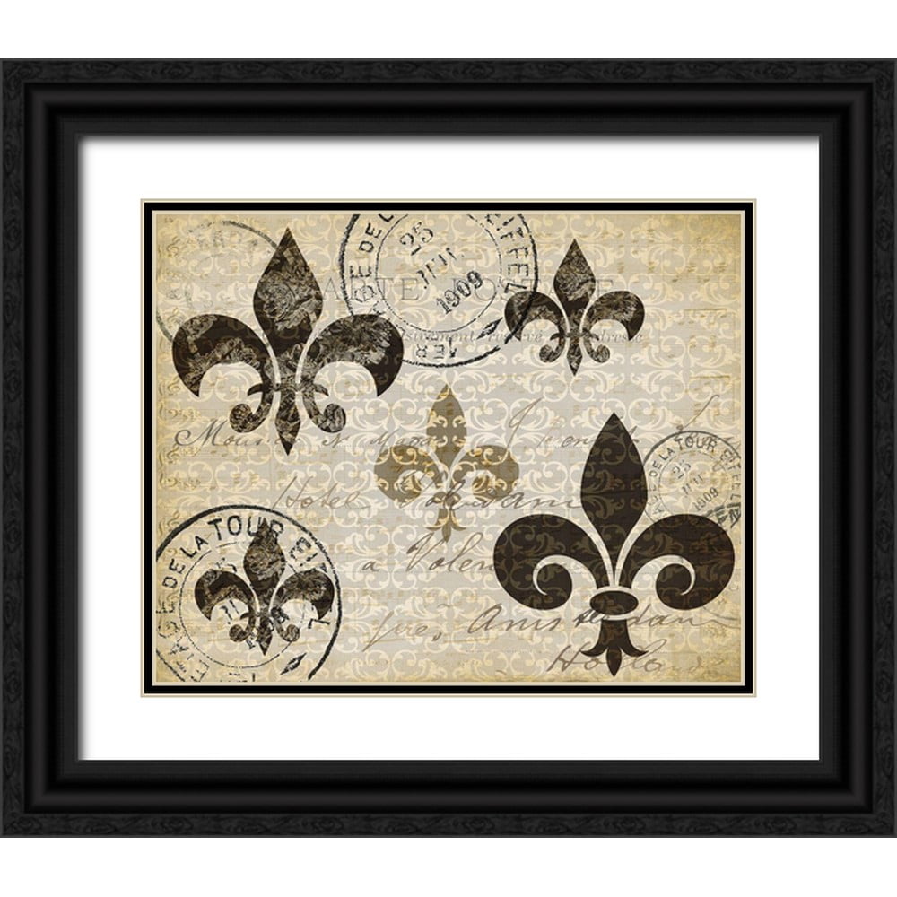 Kimberly, Allen 14x12 Black Ornate Wood Framed with Double Matting ...