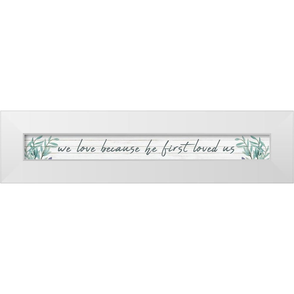 Kimberly, Allen 14x5 White Modern Wood Framed Museum Art Print Titled ...