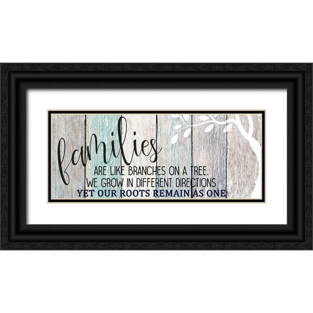 Kimberly, Allen 14x8 Black Ornate Wood Framed with Double Matting ...