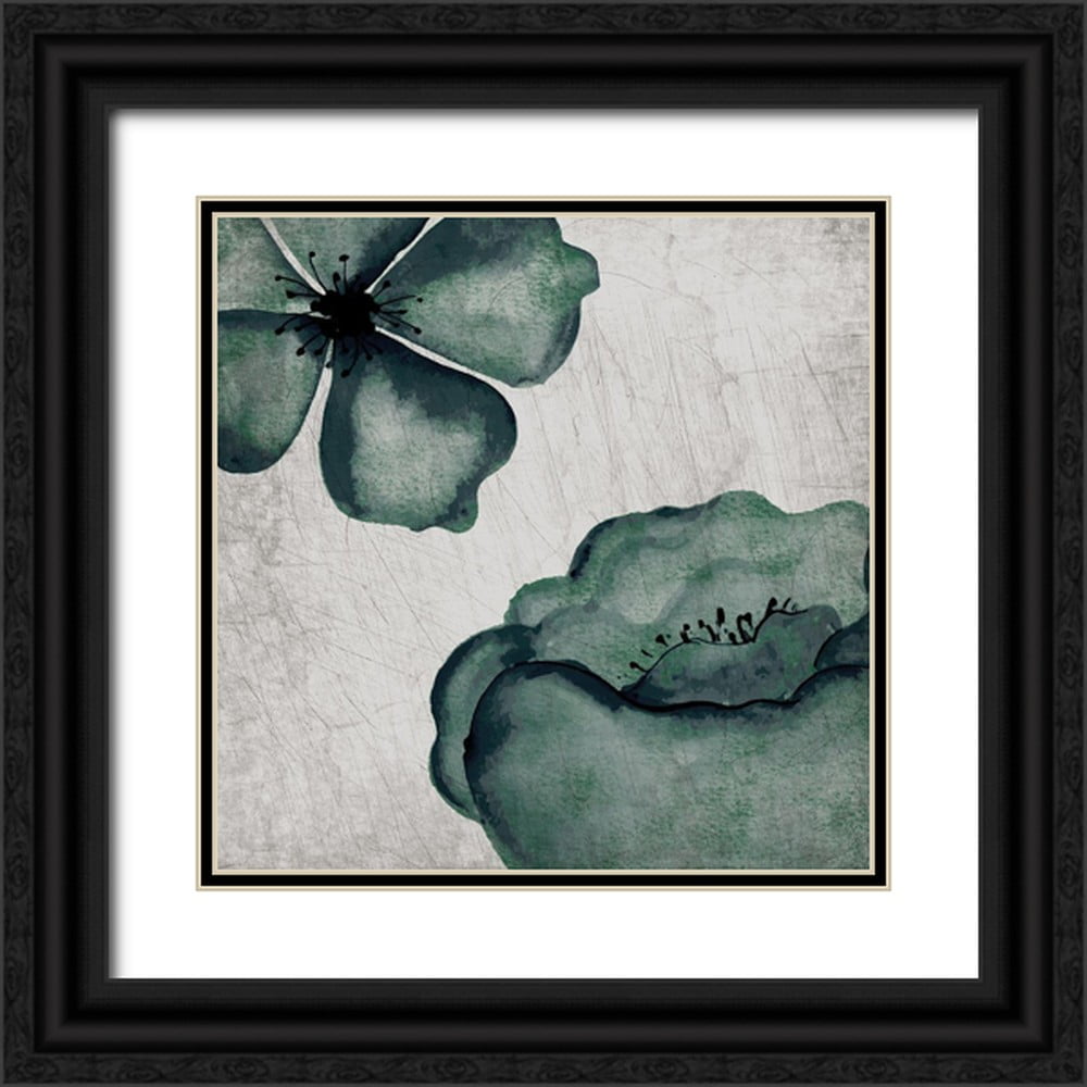 Kimberly, Allen 15x15 Black Ornate Wood Framed with Double Matting ...