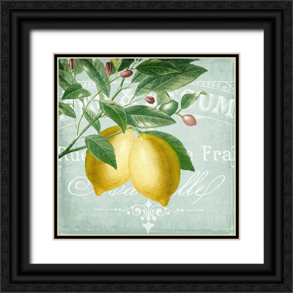 Kimberly, Allen 15x15 Black Ornate Wood Framed with Double Matting ...