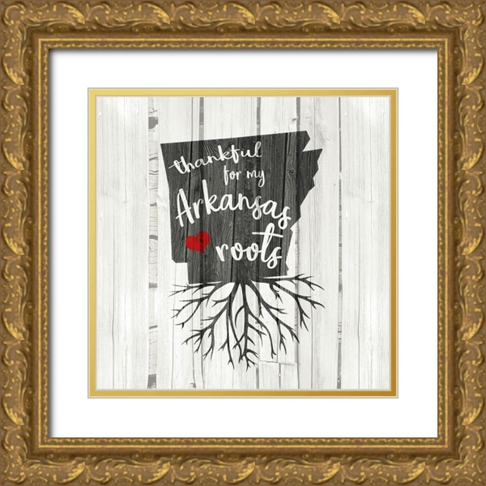 Kimberly, Allen 15x15 Gold Ornate Wood Framed with Double Matting ...