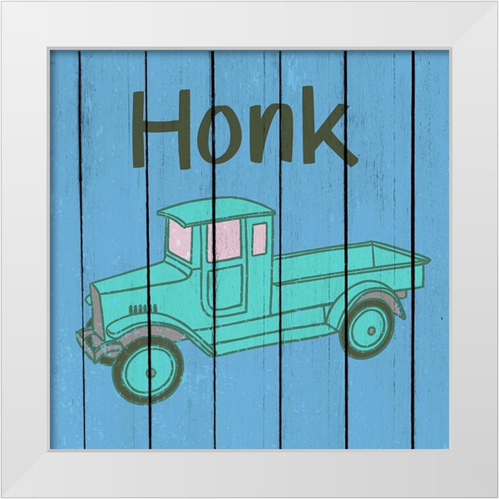 Kimberly, Allen 15x15 White Modern Wood Framed Museum Art Print Titled - Beep Honk 2 - Walmart.com